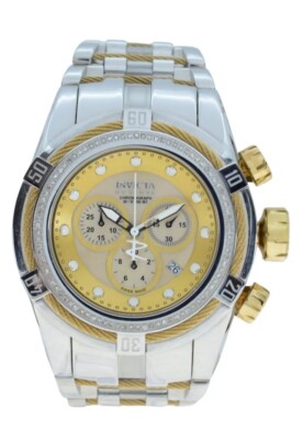 Men's 50mm Invicta Bolt Zeus Reserve .90TCW Diamond Bezel Chrono Swiss ...