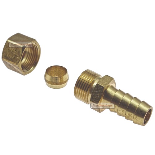 Automatic Transmission Cooler Line Fitting 3/8" Compression Brass ...