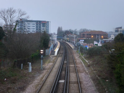 Photo 6x4 Cosham station from the west Highbury footbridge c2009 | eBay UK