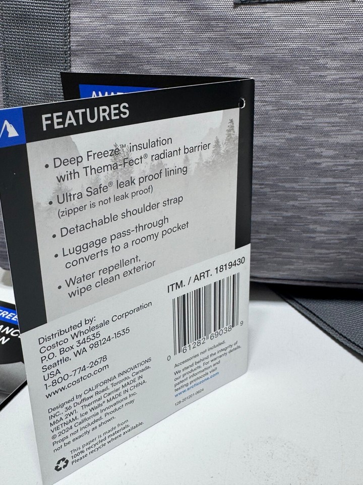 Titan Insulated CarryALL Duffel Tote Bag Oven Warm w/ 2 Deep Freeze ICE ...