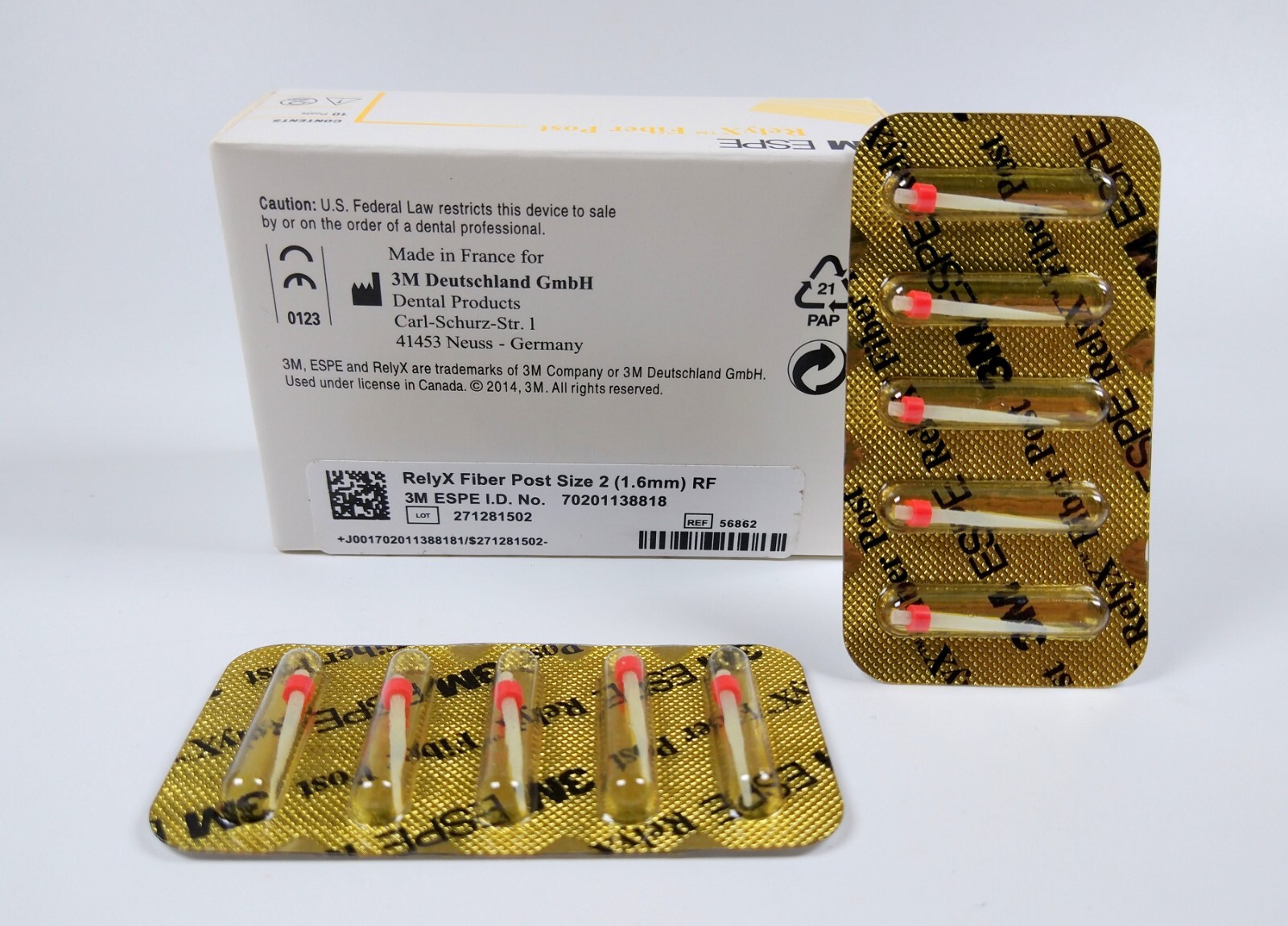 3M ESPE Relyx Dental Endodontic Fiber Post Drill Glass Quartz Root ...