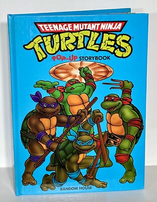 VTG 1990 TMNT Pop-Up Storybook HC Random House Teenage Mutant NINJA ...