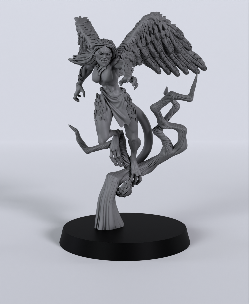 Harpy Titan Forge Miniature Dungeons and Dragons Monster Creature Mini ...
