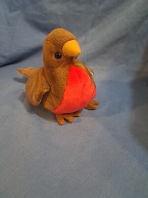 Vintage~1997~TY Beanie~The Early Bird Gets the Worm~Red Breasted Robin ...