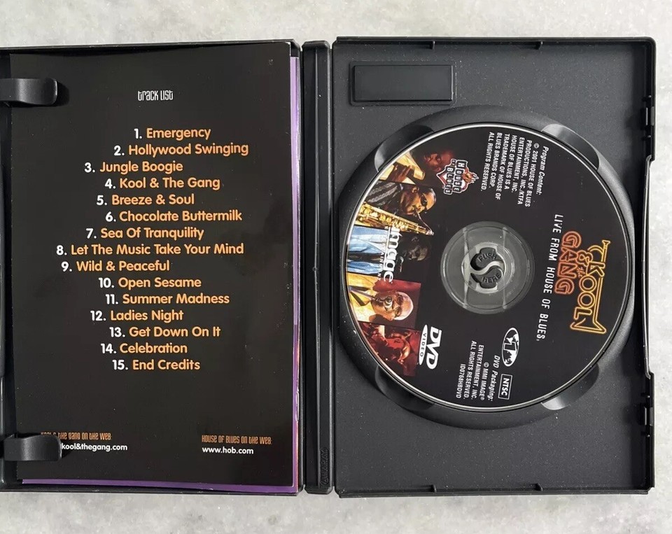 Kool & The Gang DVD Lot: Live 40th Anniversary Greatest Hits, House Of ...