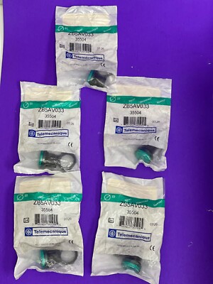 Telemecanique ZB5AV033 Pilot Light Head Green [Lot of 5] | eBay
