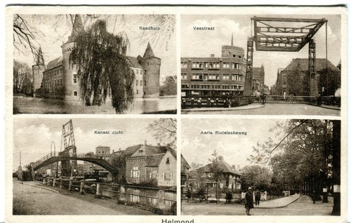 Netherlands Helmond - Kanaal 1929 cover on Jos. Strijbosch published postcard | eBay