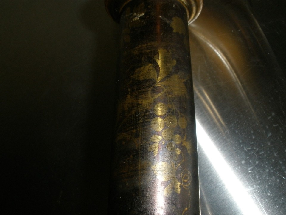 Antique Cornelius & Co Astral Oil Lamp w Wheel Cut Shade Unusual ...