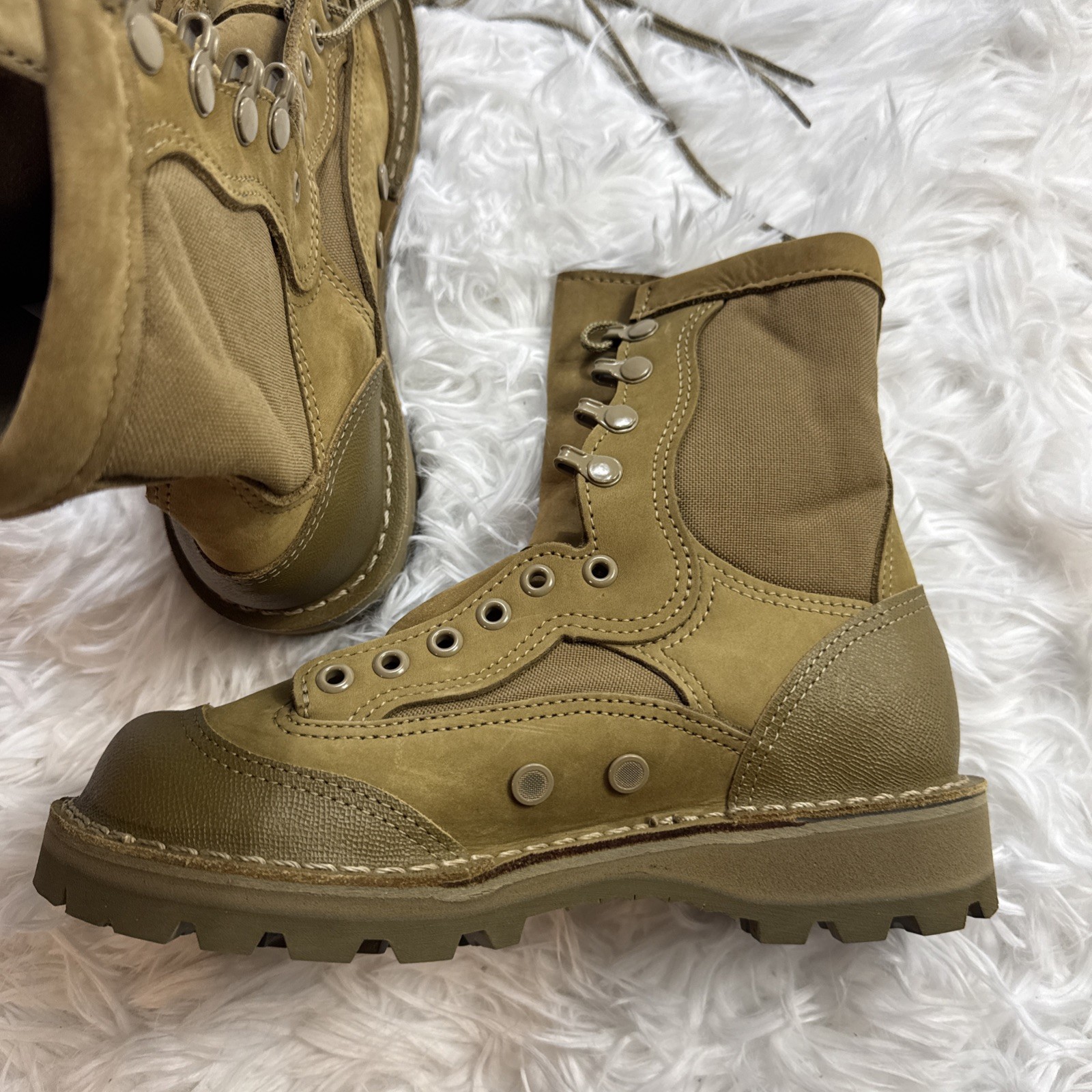 Danner USMC RAT Combat Boots Hot Weather Men’s Size 4 Wide Beige Tan ...