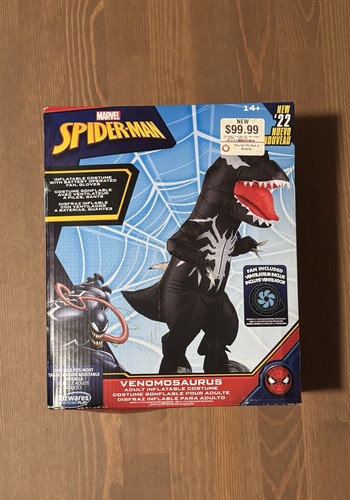 New Spiderman Venom Adult Costume Venomosaurus Inflatable T Rex ...