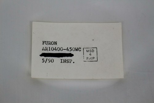 Furon AR10400-450WC (Saint-Gobain) Seal, New | eBay