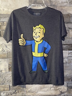 Fallout Vault Boy Men's LG T shirt Thumbs Up Licensed Bethesda Video ...