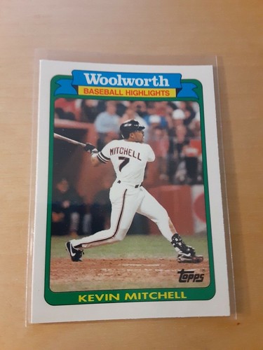 1990 Topps Woolworth #32 Kevin Mitchell San Francisco Giants Baseball ...