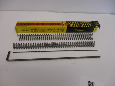 ALLIGATOR STEEL BELT LACING P/N 27E-1 FOR BELTS 7/32" - 9/32" THICK X ...