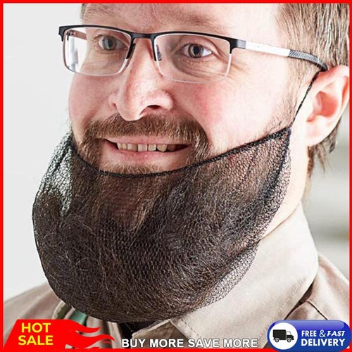 100pcs Beard Net Breathable Nylon Mustache Covers Elastic for ...