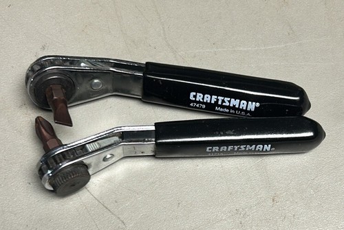 2 Craftsman Offset Screwdrivers Bit Ratchet Wrench Set 41715 47479 ...