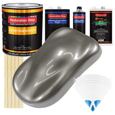 Graphite Gray Metallic Gallon URETHANE BASECOAT CLEARCOAT Car Auto ...