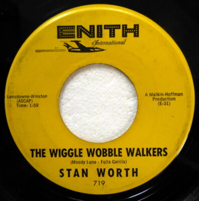 STAN WORTH Wiggle Wobble Walker/Roman Holiday 45 ENITH brass/military ...