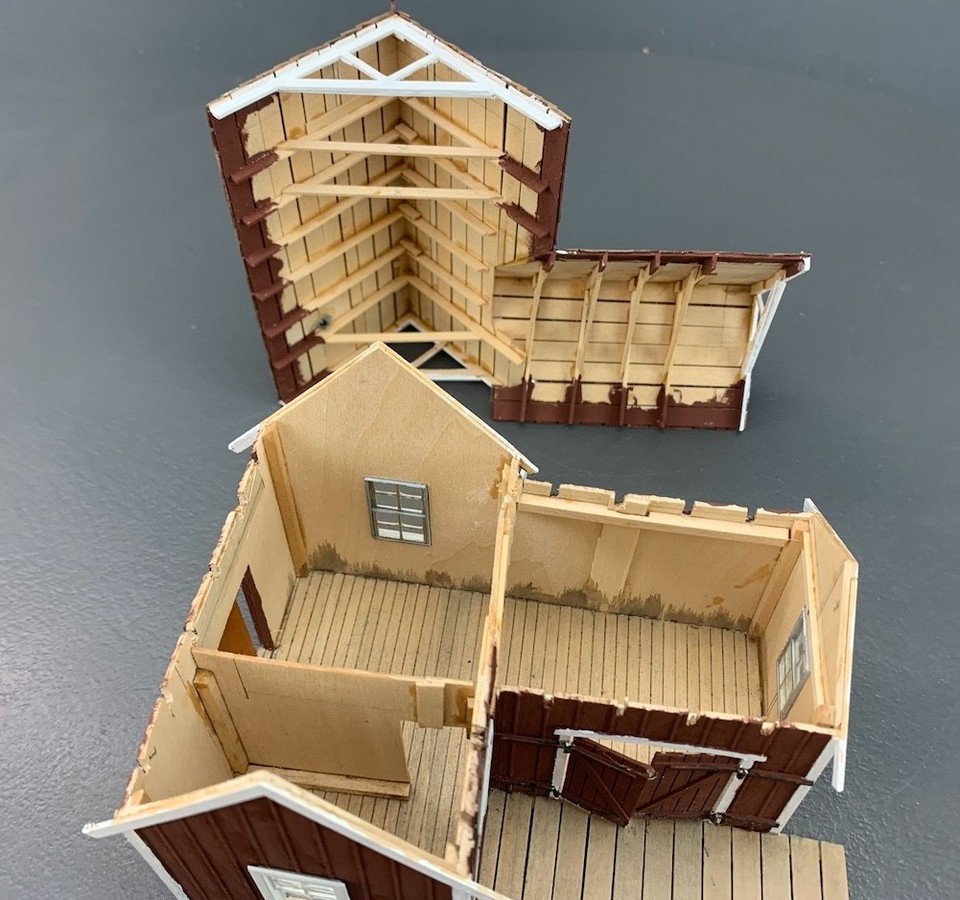 O, On3, On30 Scale Section House Structure Scratch-Built JER O3138 | eBay