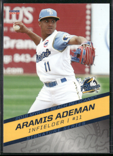 Aramis Ademan 2018 Myrtle Beach Pelicans Team Set | eBay