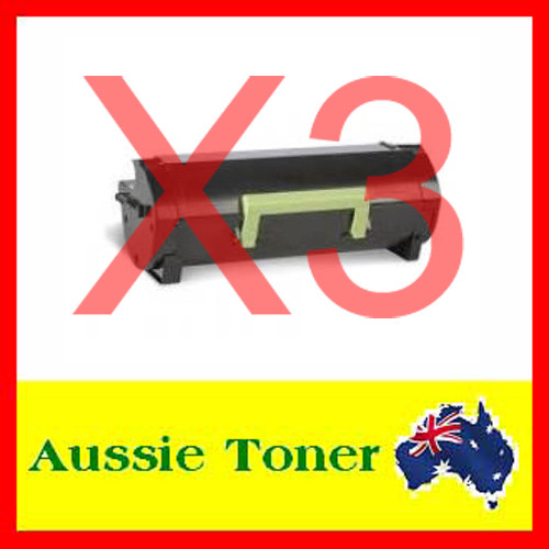 3x Toner 603H 60F3H00 for Lexmark MX310DN MX410DE MX511DE MX511DHE ...