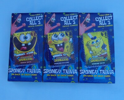 SpongeBob Squarepants Kraft Macaroni and Cheese Dinner Trivia Cards 3 ...