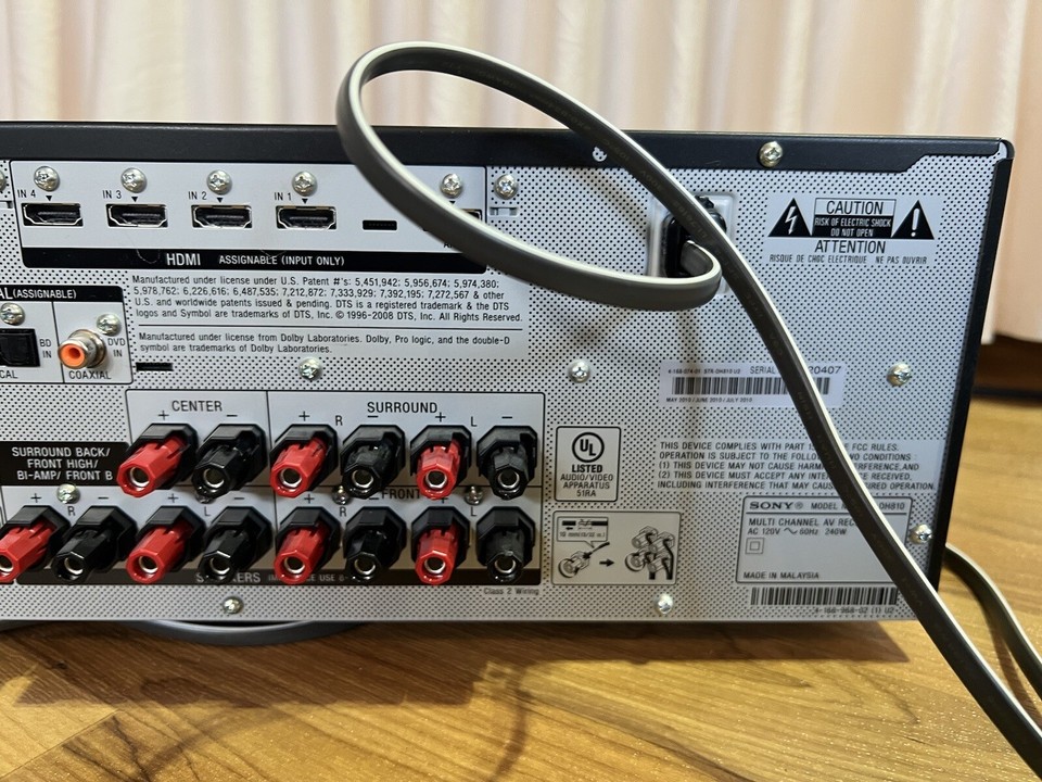 Sony STR-DH810 7.1 Channel AV Receiver | Dolby Digital EX | Black | 240 ...