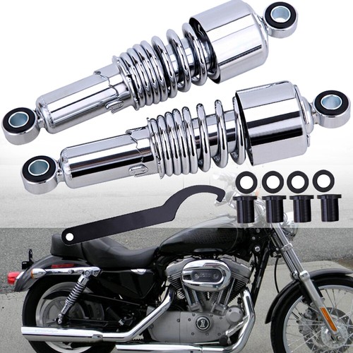 10.5" Chrome Rear Shocks Suspensions For Harley Road King Electra ...