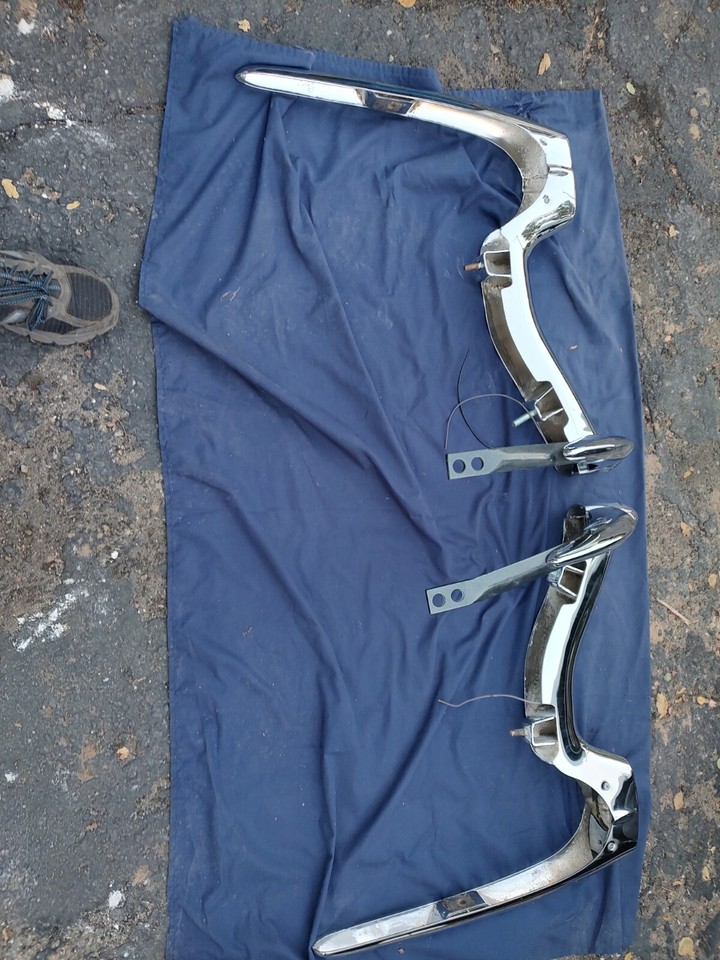 1958-60 Corvette Rechromed Rear Bumpers And Verticals | eBay