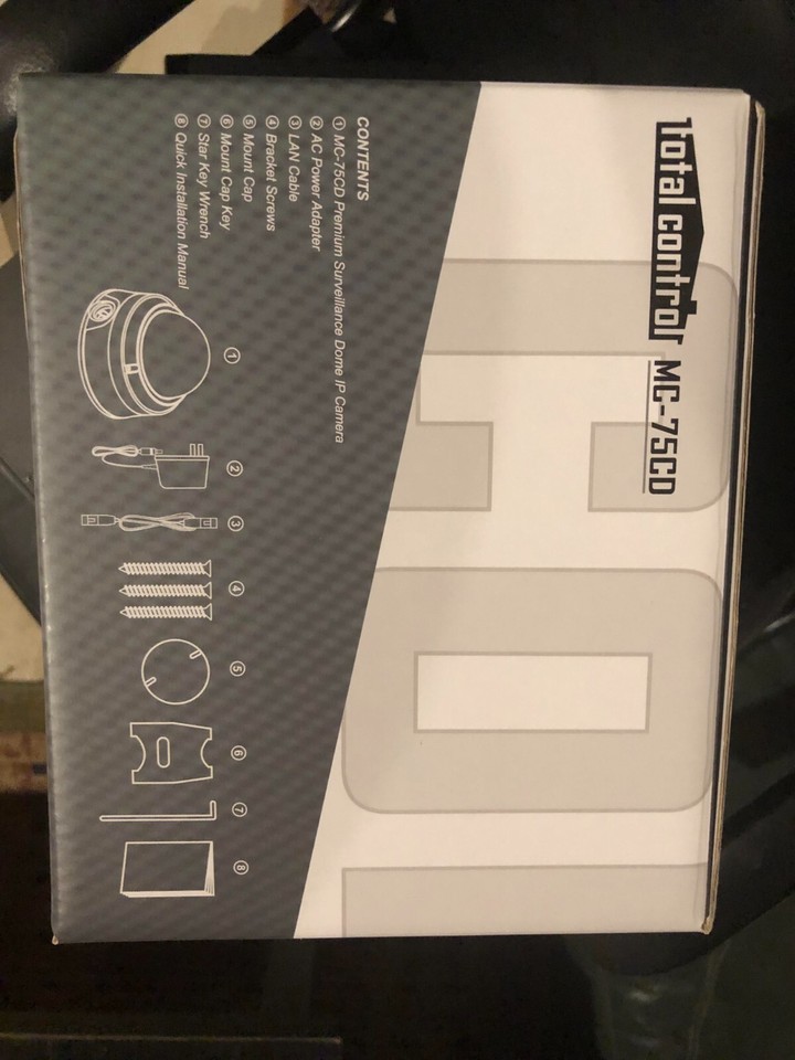 Total Control/Universal Remote Control URC MC-75CD IP Dome Surveillance ...