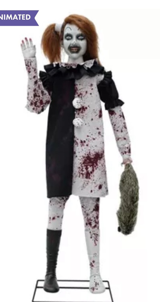 Halloween 6.25 Ft Art the Clown Terrifier & Little Pale Girl ...