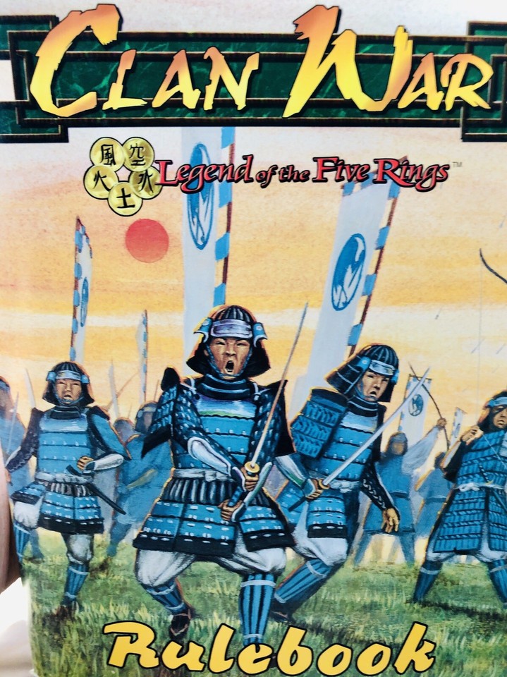 Clan War Rulebook Legend Of Five Rings L5R Miniatures War Game Used ...
