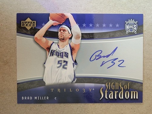 2005-06 Upper Deck Trilogy - Signs of Stardom Brad Miller #SS-BM (AU ...