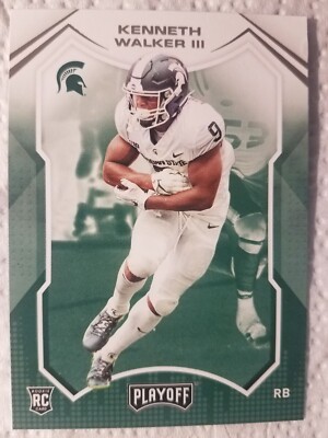 KENNETH WALKER III MICHIGAN STATE "DRAFT PICKS" 2022 PANINI SCORE CARD ...