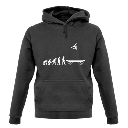 Evolution Of Man Trampolining Unisex Hoodie - Trampoline - Gymnastics ...