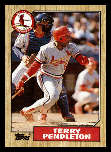 1987 Topps Terry Pendleton St. Louis Cardinals #8 Near Mint NM | eBay