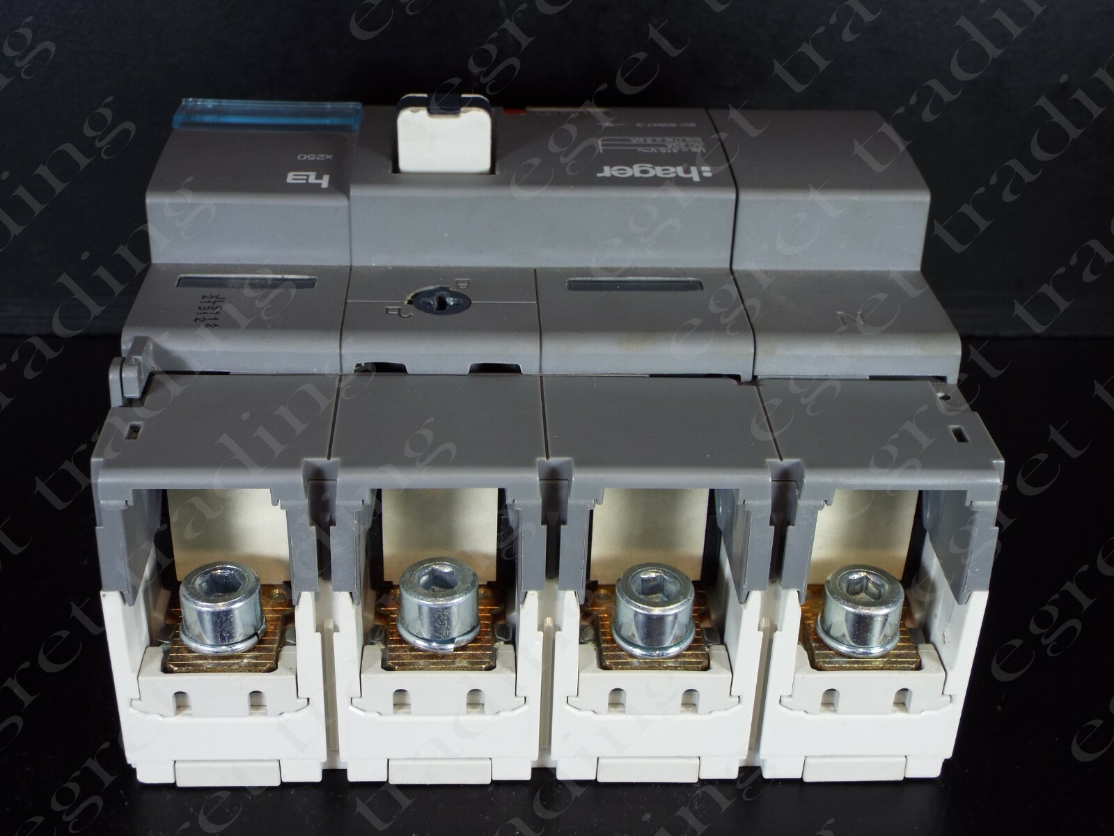 Hager H3 x250 250A 4P Main Isolator Switch HCB251H Four Pole - Free ...