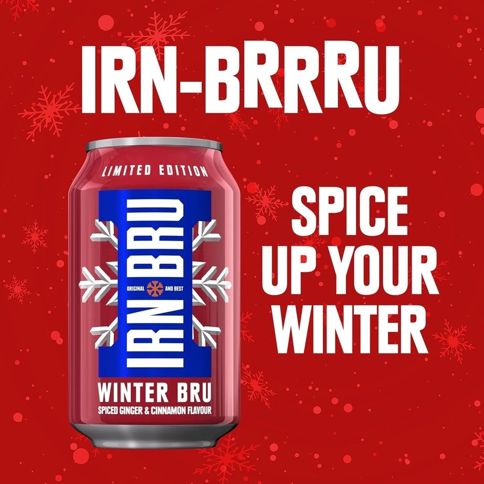 IRN-BRU Winter Bru Spiced Ginger & Cinnamon Limited Edition Festive Soft Drink 2 | eBay UK