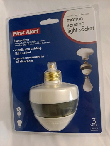 NEW First Alert PIR725 Motion Sensing Motion Activated Light Socket | eBay