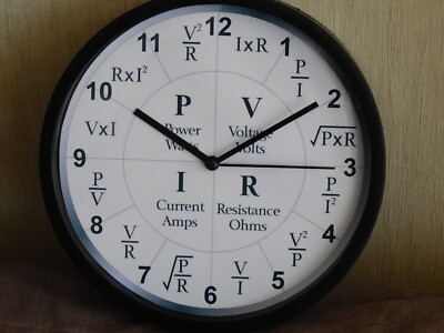 Ohms Law wall clock Suit Radio Ham Radio Shack/Room Ideal Gift For A ...