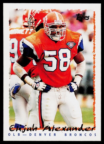 Elijah Alexander, 1995 Topps, #251, Denver Broncos, RC | eBay