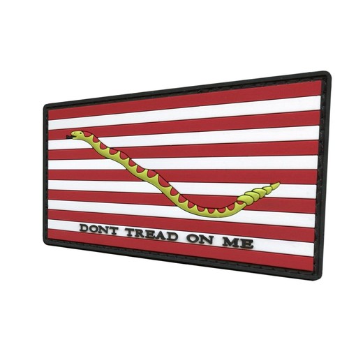 First Navy Jack Flag USN DTOM PVC Dont Tread On Me insigne hook patch ...