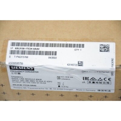 SIemens Sinamics BLM 6SL3130-1TE24-0AA0 (6SL3 130-1TE24-0AA0) E.E.- | eBay