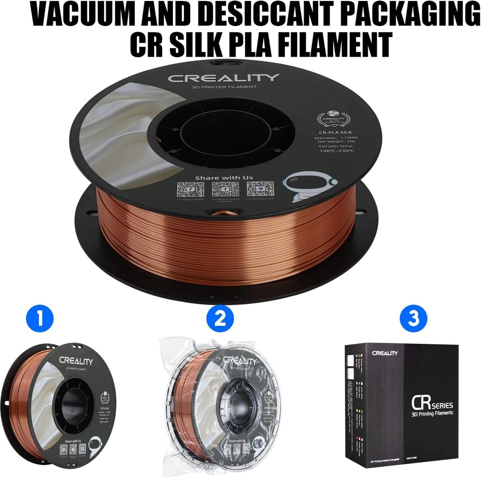 Creality Soleyin Ultra PLA/PLA/PETG PLA/Silk PLA 3D Printer Filament 1 ...