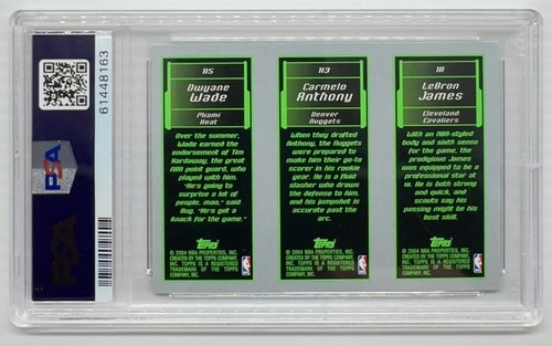 2003-04 Topps Rookie Matrix LeBron James Carmelo Anthony Dwyane Wade RC ...