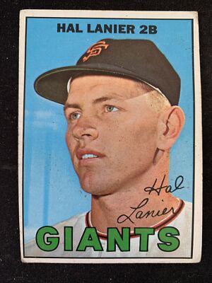 1967 Topps Baseball Card #4 Hal Lanier San Francisco Giants VgEx Free ...