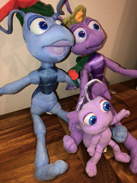 Disney a Bug's Life Plush Flik Princess Dot Atta Bug Bunch Mattel 3 ...