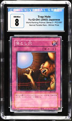 2003 Yu-Gi-Oh! Trap Hole Japanese World Ranking Winner Prize CGC 8 PC2-007 | eBay
