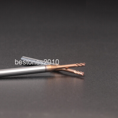 HRC60 Solid Carbide 4Flute Deep Groove Endmill Cutting Dia 0.5mm Length ...