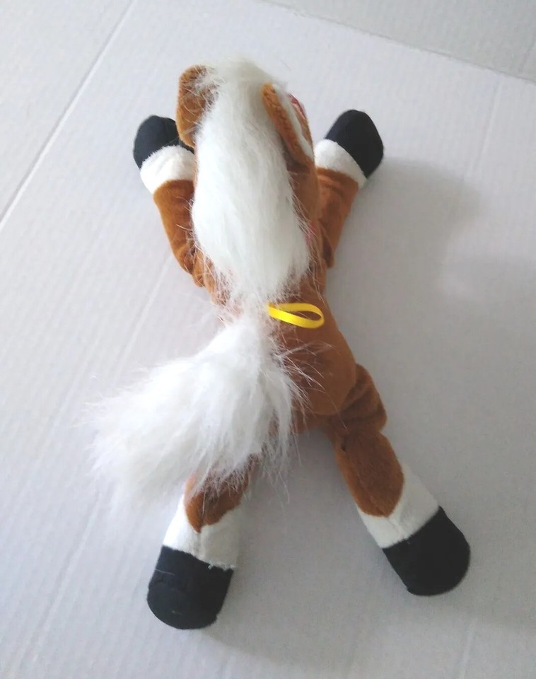 Classic Toy Co Plush Horse Pony Brown White Black Stuffed Animal Toy ...